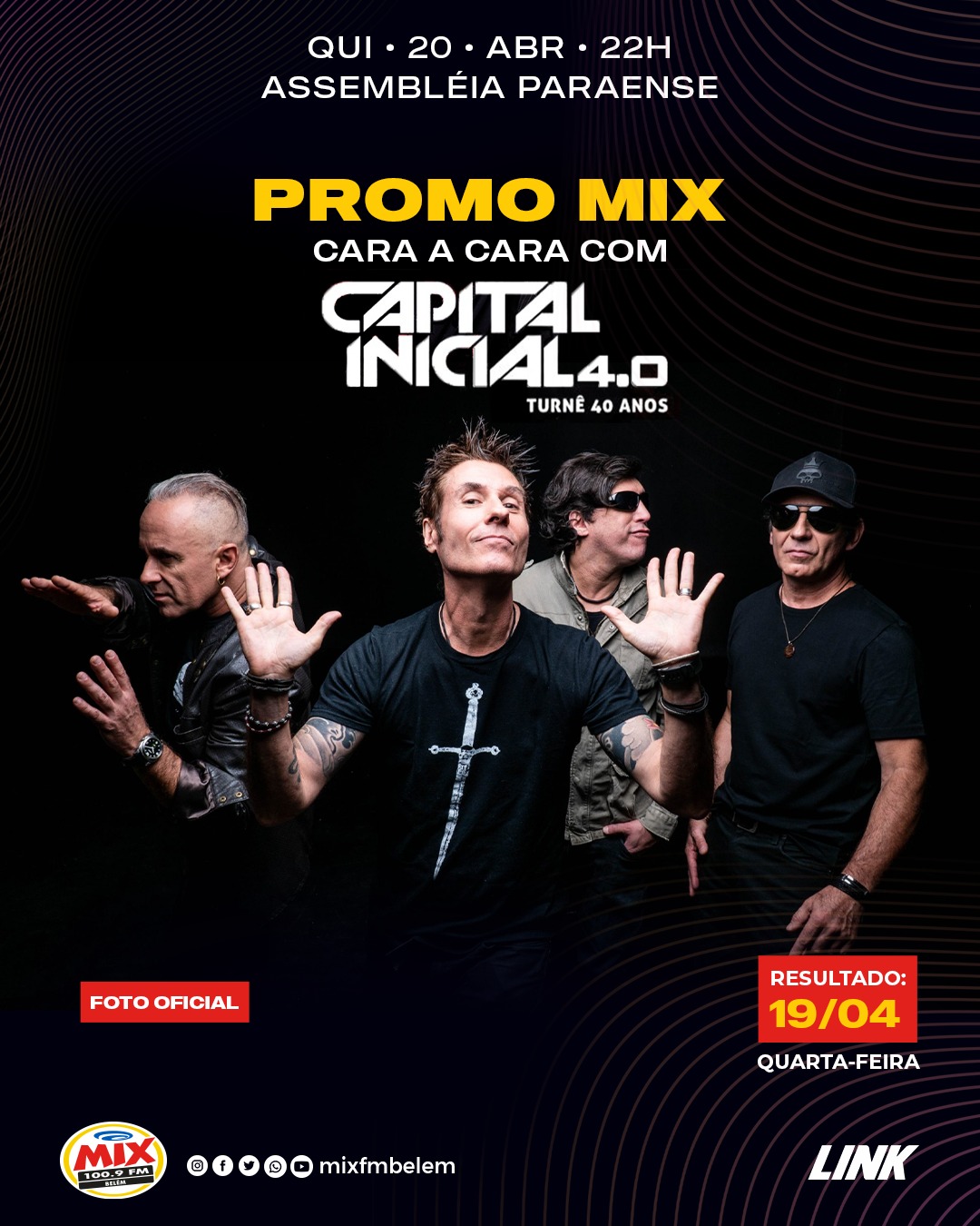 PROMO MIX: CARA A CARA COM CAPITAL INICIAL ?? - Radio Mix FM - Belém
